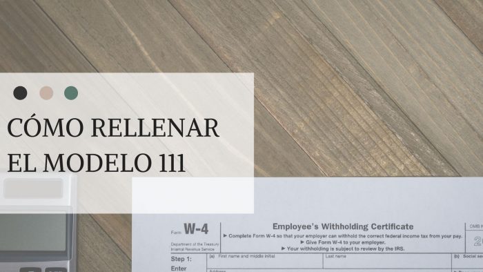 Cómo rellenar y presentar el modelo 111 paso a paso (2026) en 2023